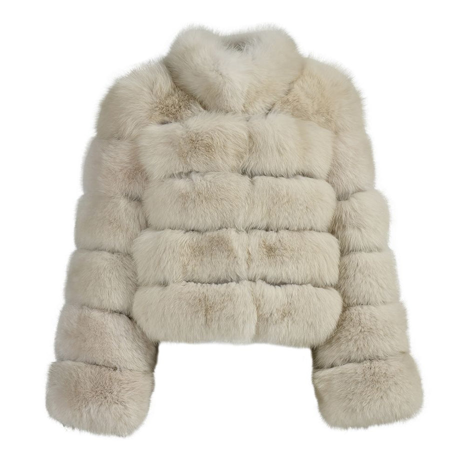 Luxury Women Real Fur Bubble Collar Coat – Dolcie London